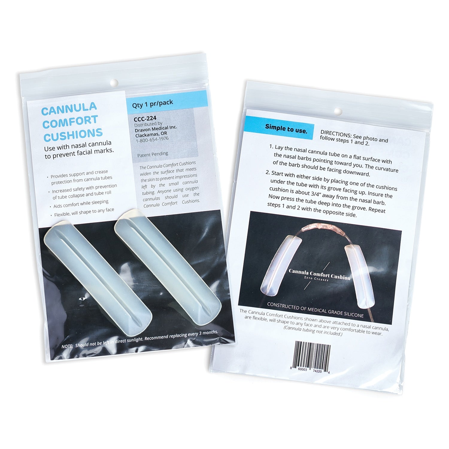 Cannula Comfort Cushions for Oxygen Therapy – DirectHomeMedical