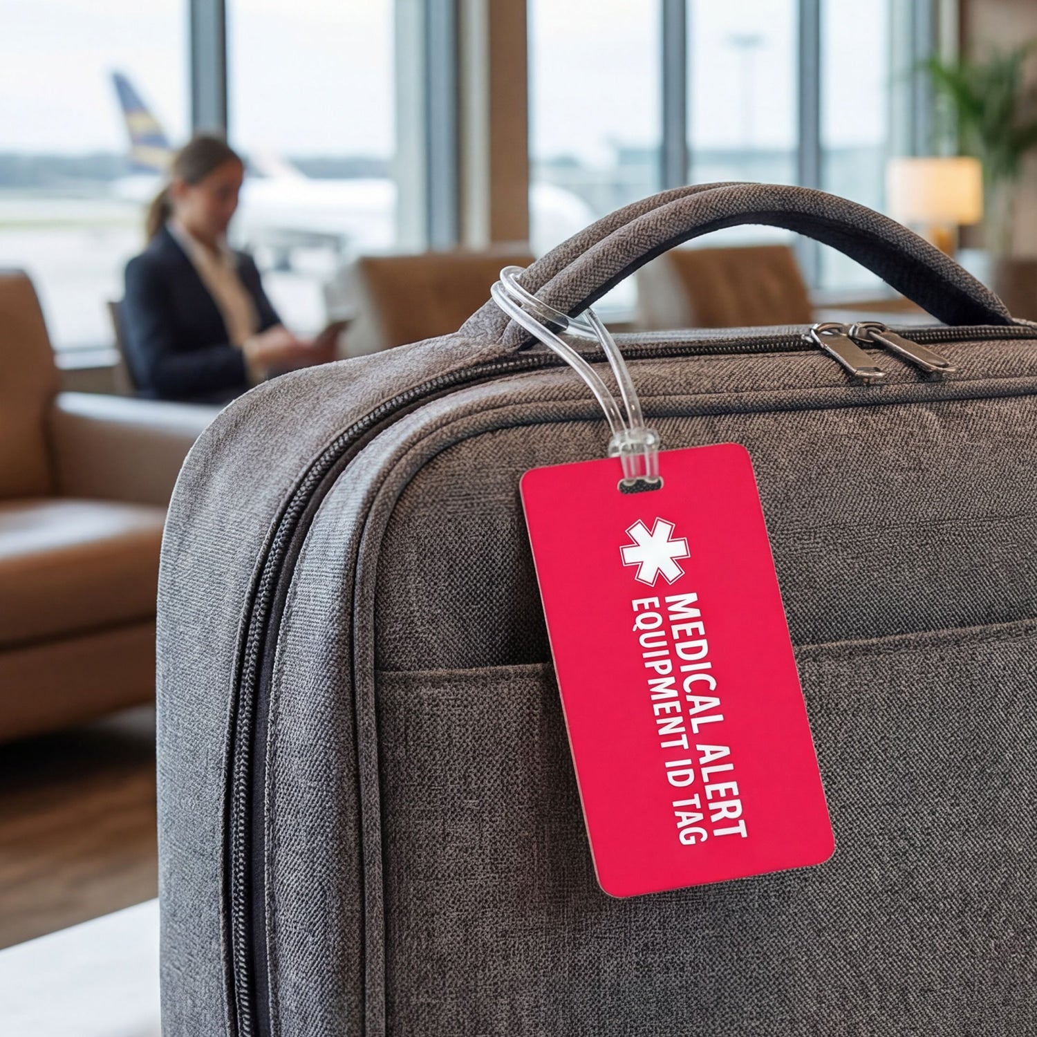 Heavy Duty Medical Alert Luggage Tag for CPAP, BiPAP & Oxygen Therapy ...