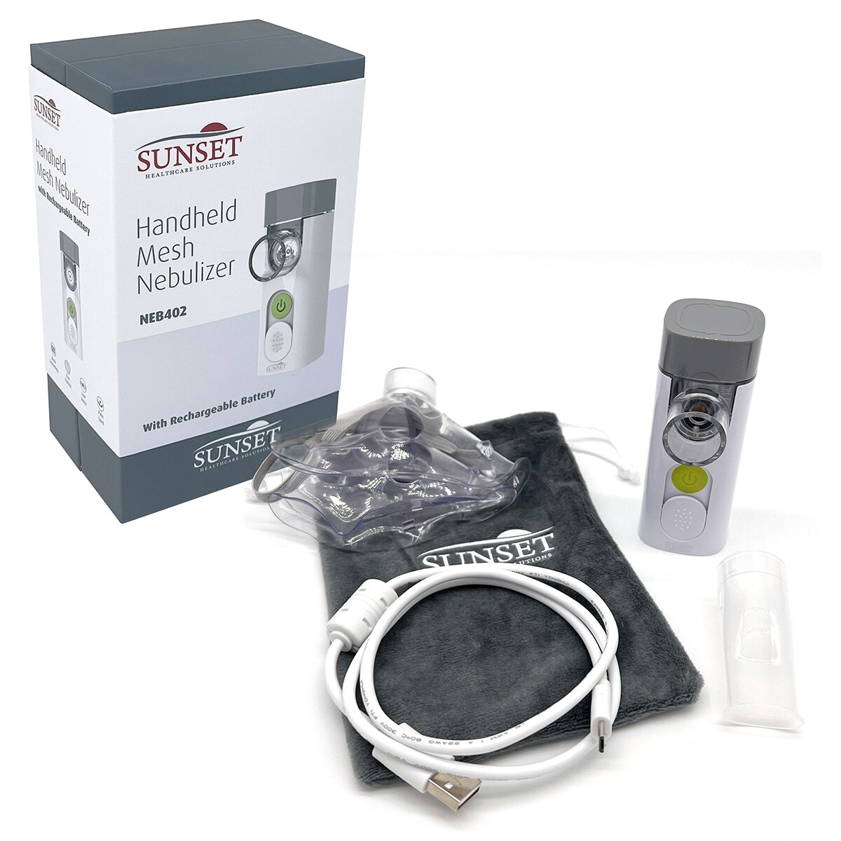 Sunset Handheld Mesh Nebulizer with Rechargeable Battery ...