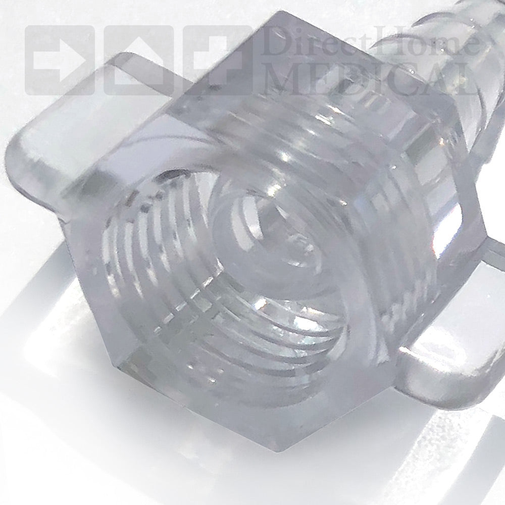 Nipple Nut-and-Stem 'Christmas Tree' Adapter for Oxygen Tubing & Conce ...